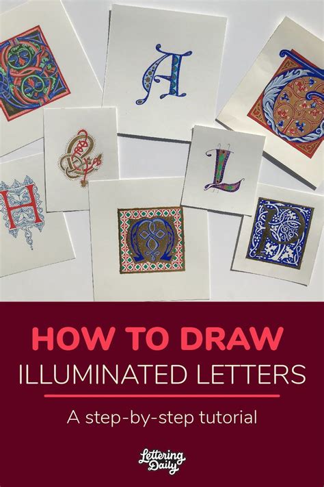 How To Draw Illuminated Letters Illuminated Letters Hand Lettering Art Hand Lettering Alphabet