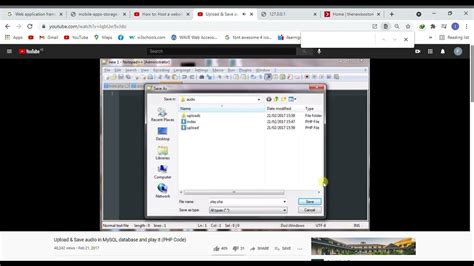 Upload And Save Audio In Mysql Database And Play It Php Code Youtube