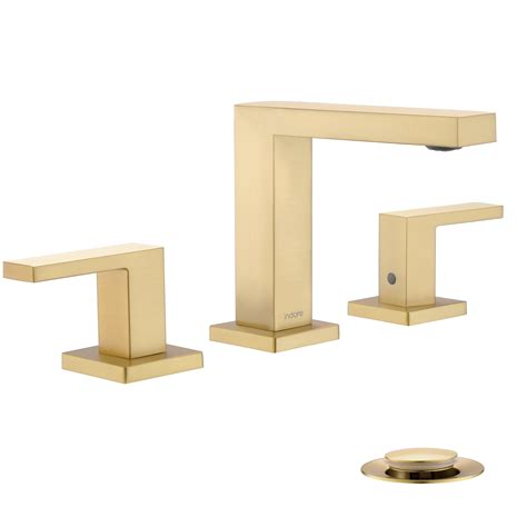 Brushed Gold Bathroom Faucet 3 Hole