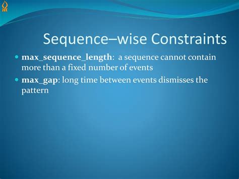 Ppt Constraint Mining Of Frequent Patterns In Long Sequences Powerpoint Presentation Id1835928