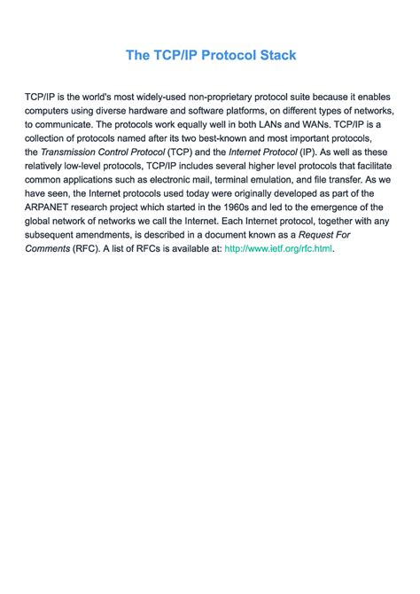 TCP IP Protocol Stack Lecture Notes Mobile Application Development Studocu