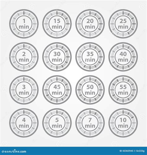 Timer Icon Vector Set Stock Vector Illustration Of Timer