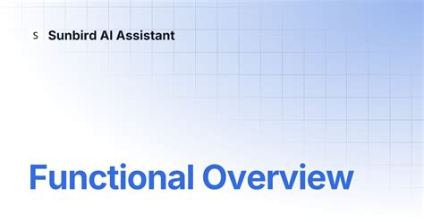 Functional Overview Sunbird Ai Assistant
