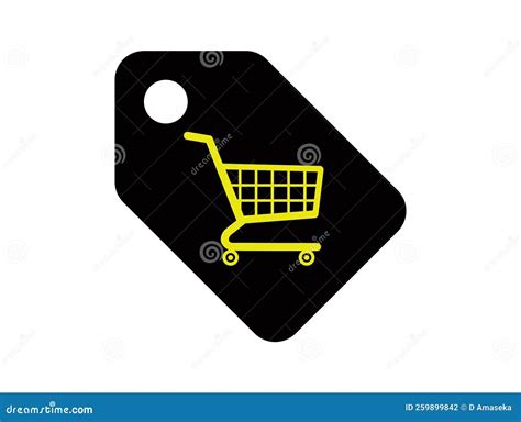 Shopping Cart Icon And Tag Logo Design Stock Vector Illustration Of