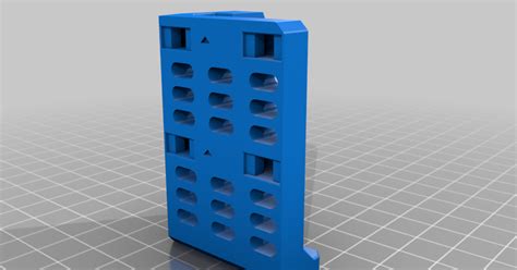 Modular Snap Together Raspberry Pegboard Deep Rail Mount By Armand Download Free Stl Model