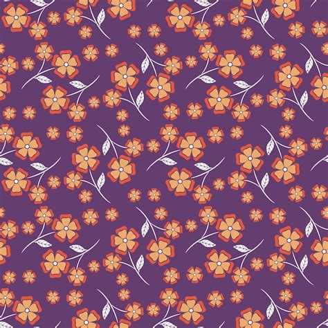 Premium Vector Abstract Floral Seamless Pattern With Leaves Trendy