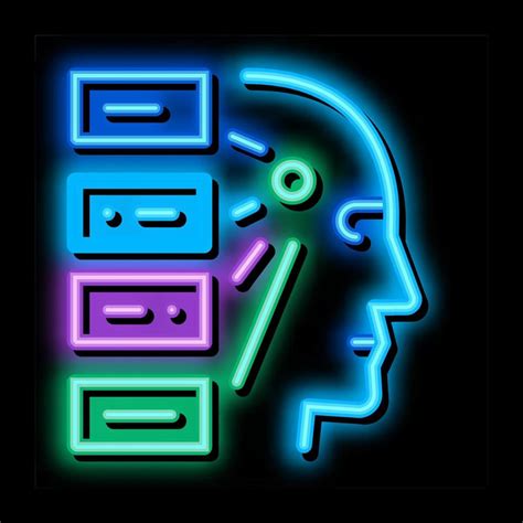 Algorithm Machine Learning Neon Glow Icon Illustration 18017151 Vector Art At Vecteezy