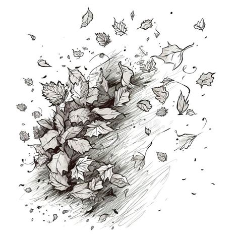 Autumn Leaves Falling Drawing