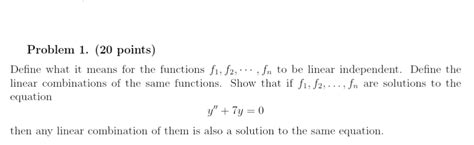 Solved Problem 1 20 ﻿pointsdefine What It Means For The