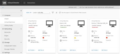 Review Vcloud 95 Html5 Tenant Interface Hosted Network
