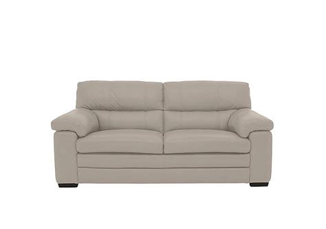 Cozee 2 Seater Pure Premium Bv Leather Sofa Silver Grey Bed Sava
