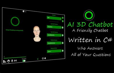 基于siml语言ai智能3d聊天机器人cnet桌面app源码 云创源码