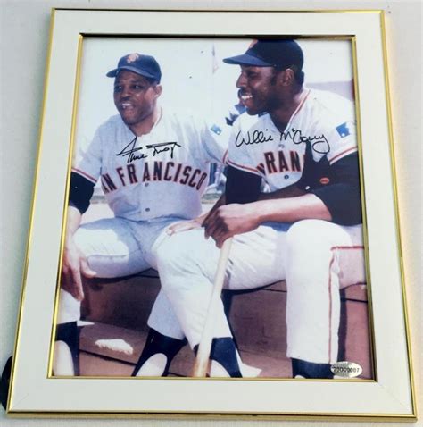 Lot Signed Willie Mays And Willie Mccovey San Francisco Giants 8 X