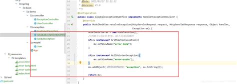 Springboot的异常处理 设置全局异常处理handlerexceptionresolver和restcontrolleradvice
