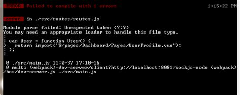 Error Failed To Compile Issue Creativetimofficial Ct Vue Material Dashboard Pro GitHub