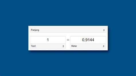 1 Yard Berapa Meter Berikut Jawabannya Freedomsiana
