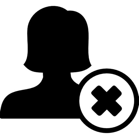 Download Female User Remove ICON Free FreePNGImg