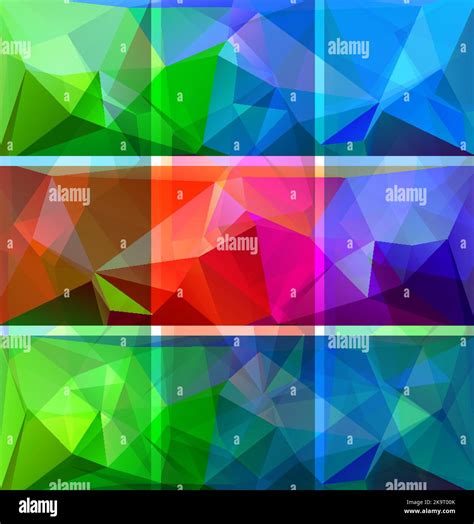 Abstract Decorative Vector Background With Triangular Polygons Stock Vector Image And Art Alamy