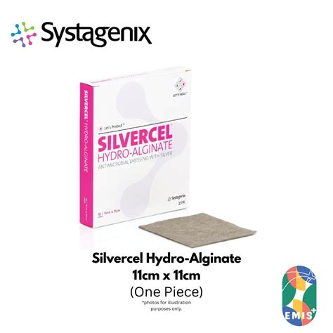 1 Piece 3m Systagenix Silvercel Hydro Alginate Dressing 11 X 11cm Shopee Singapore