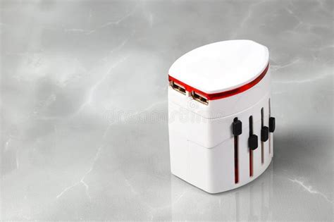 Universal Plug Adapter Travel Plug Adapter Isolated On Reflection