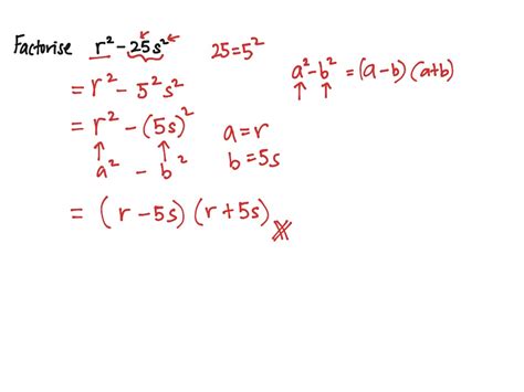 Factorisation Using Special Product Eg 2 Math Showme