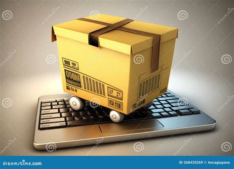 concept of the future of e commerce and online shopping ai generated