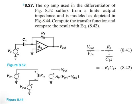 Solved 8 27 The Op Amp Used In The Differentia