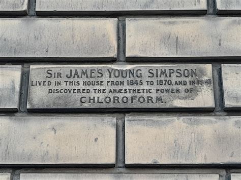 Plaque To Sir James Young Simpson Edinburgh Collected