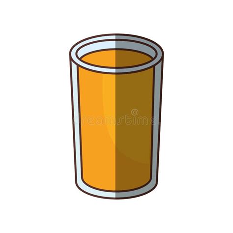 Glass Cup Juice Drink Shadow Stock Illustration Illustration Of Icon