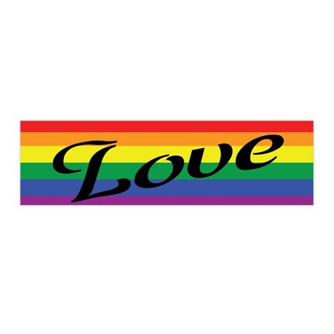 Lgbt Bumper Stickers Lgbtq Bi Sexual Stickers Pro Equality Rainbow