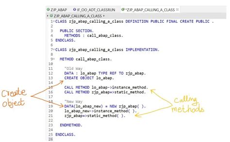 Object Oriented Abap 2 Working With Abap Class Discovering Abap