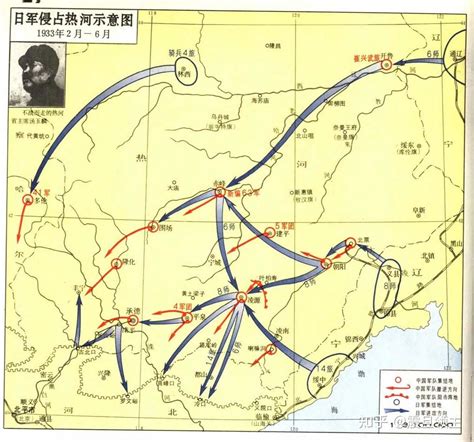 抗日战争时期主要战役示意图 知乎