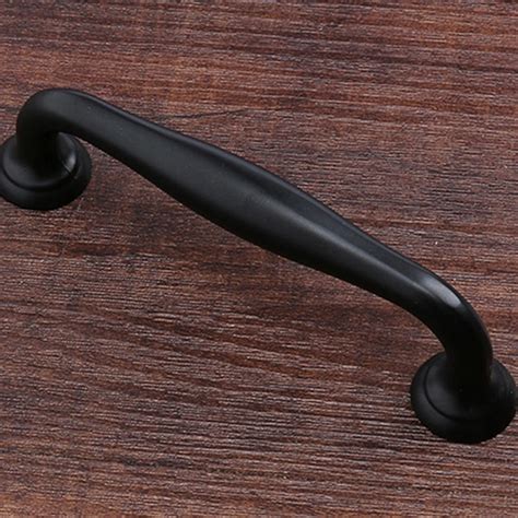 Matte Black Strength Cabinet Door Handles Pull Bureau Kitchen Dresser Pulls Handles Wood Door