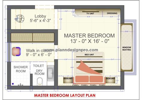 Master Bedroom Layout Autocad Floor Plan Dwg Download