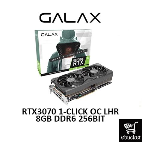 Galax Geforce Rtx3070 1 Click Oc Pci E 8gb Ddr6 256bit Vga Card Lhr Shopee Malaysia