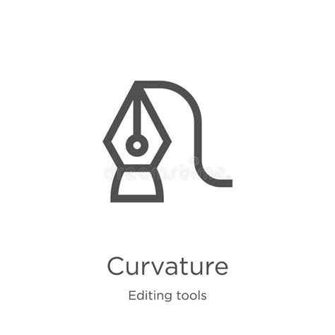 Curvature Icon Vector From Editing Tools Collection Thin Line