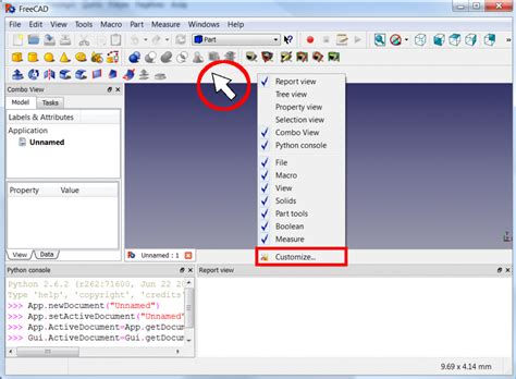 Customize Toolbars FreeCAD Documentation