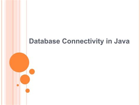 Final Database Connectivity In Javappt