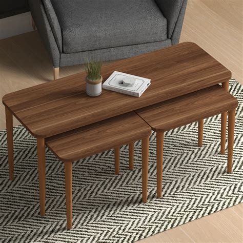 Omega Nested Coffee Table For Living Room — The Home Canvas Thehomecanvas Medium