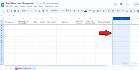 Create A Bmi Calculator Using Google Forms And Google Sheets Geeksforgeeks