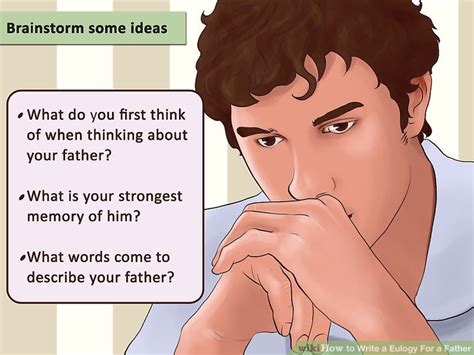 How To Write A Eulogy For A Father Steps With Pictures