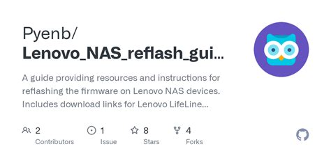 GitHub Pyenb Lenovo NAS Reflash Guide A Guide Providing Resources And Instructions For