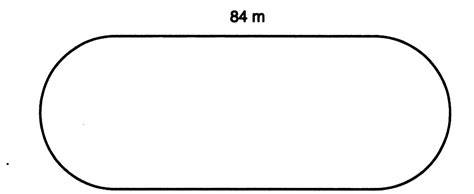 solved a standard track is in the shape of two semicircles and one
