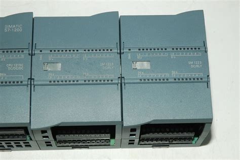 Siemens S7-1200 CPU1215C Dc / Dc/Dc + SM1223 DC/RLY + CM1241 RS232 Plc ...
