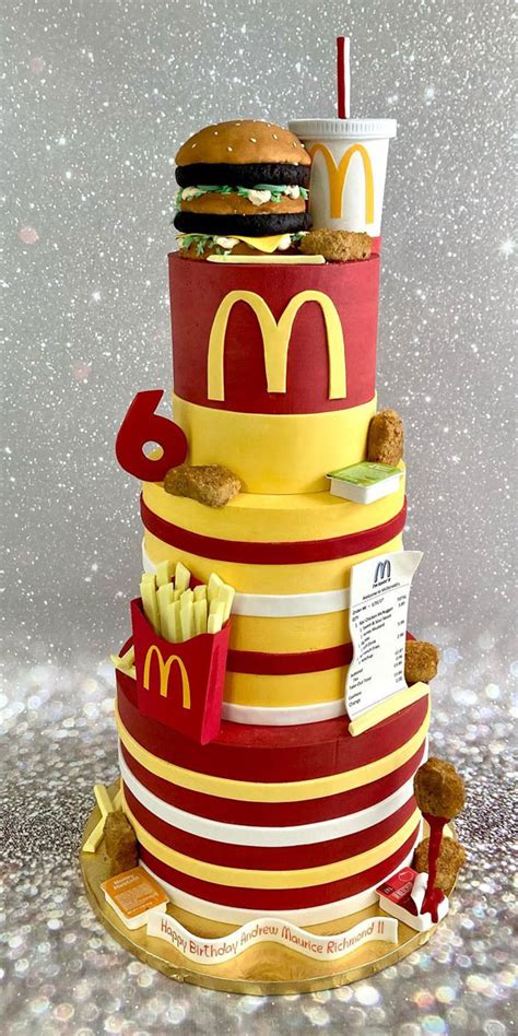 15 Mcdonalds Cake Creations Three Tier Cake With Receipt