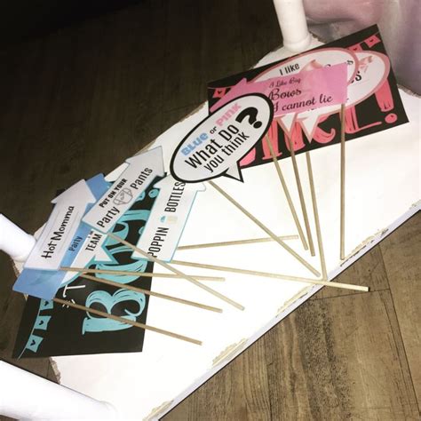 Gender Reveal Photo Props