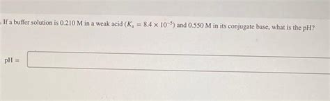 solved if a buffer solution is 0 280m in a weak base