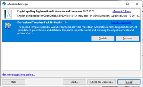 Adding Templates Using The Extension Manager Apache Openoffice Wiki
