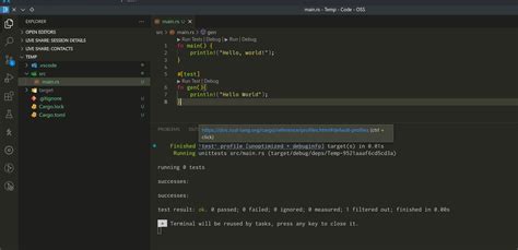 Vscode Rust Extension Summon Wrong Command When Test Name Is Gen Editors And Ides The Rust