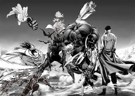 Manga One Punch Man Saitama Vs Garou After Rigorously Training For